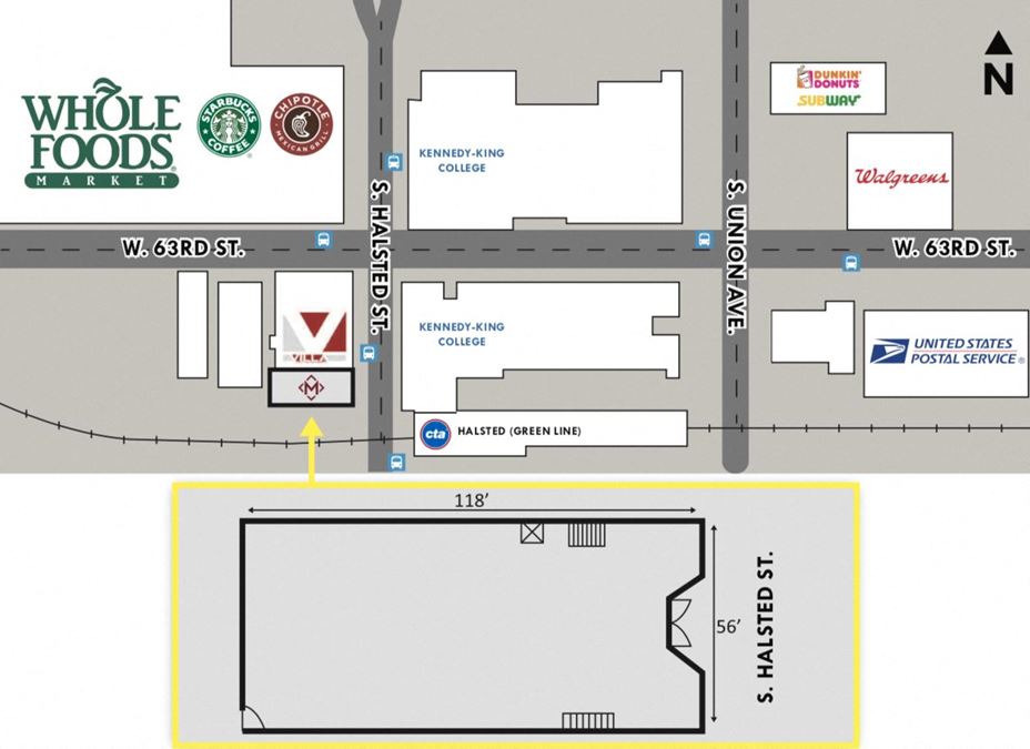 63rd Halsted - 6312 S Halsted St | Retail Space