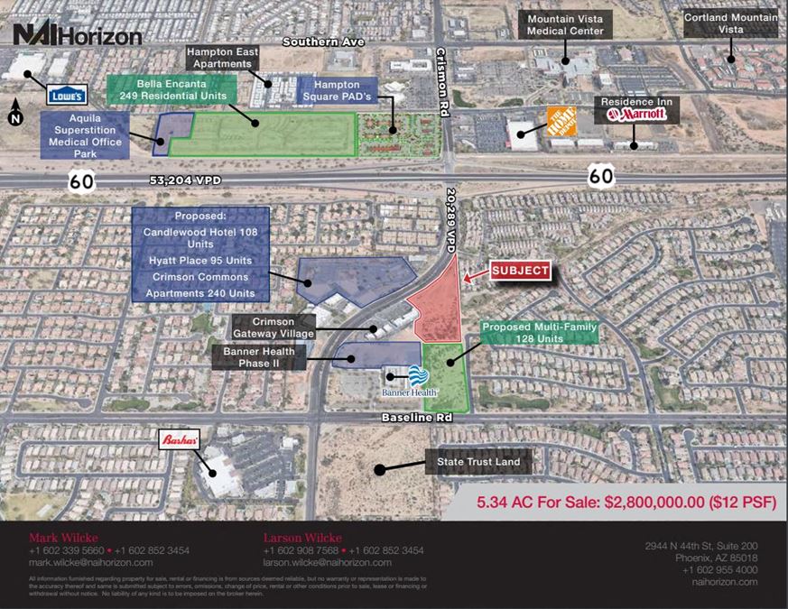 1803 S Crismon Road Mesa Az Vacantland Space